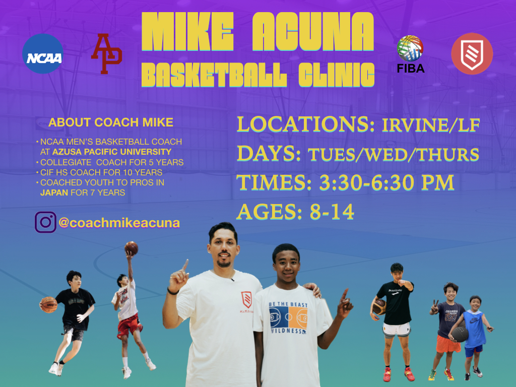 Weekly Basketball Clinic – Mike Acuna